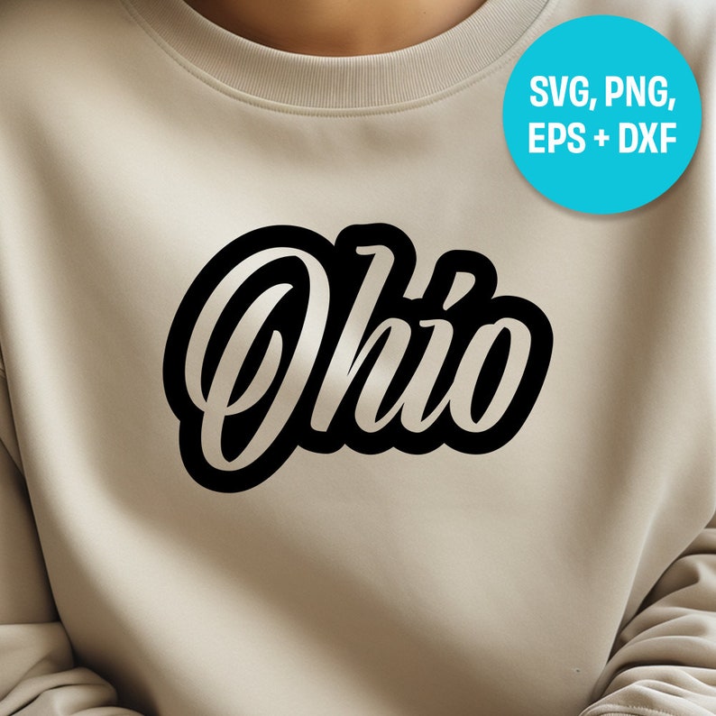 Ohio SVG Eps Png, Retro Text Svg, Home States, Patriotic Tshirt, State ...