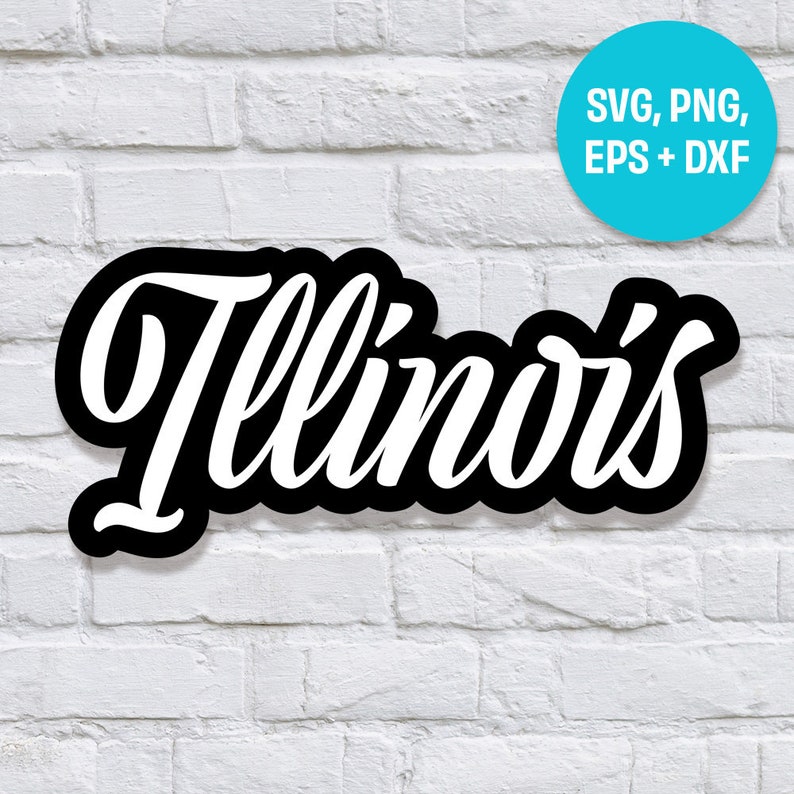 Illinois SVG Eps Png, Retro Text Svg, Home States, Patriotic Tshirt Svg ...