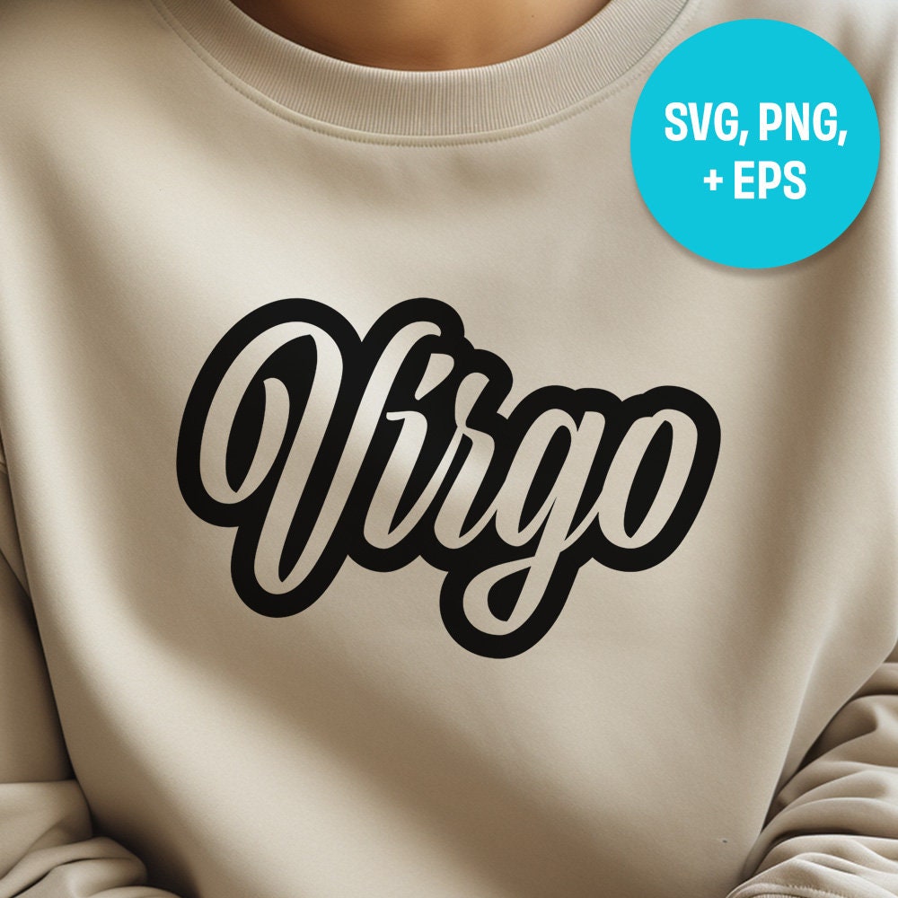 Virgo SVG, Astrology Decal, Zodiac Sign Vector, Cricut Cut File ...