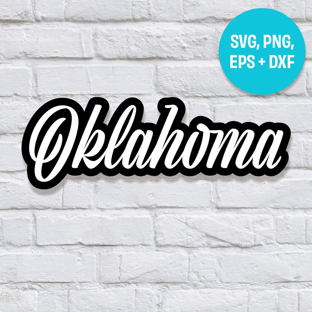 Oklahoma SVG Eps Png, Retro Text Svg, Home States, Patriotic Tshirt ...