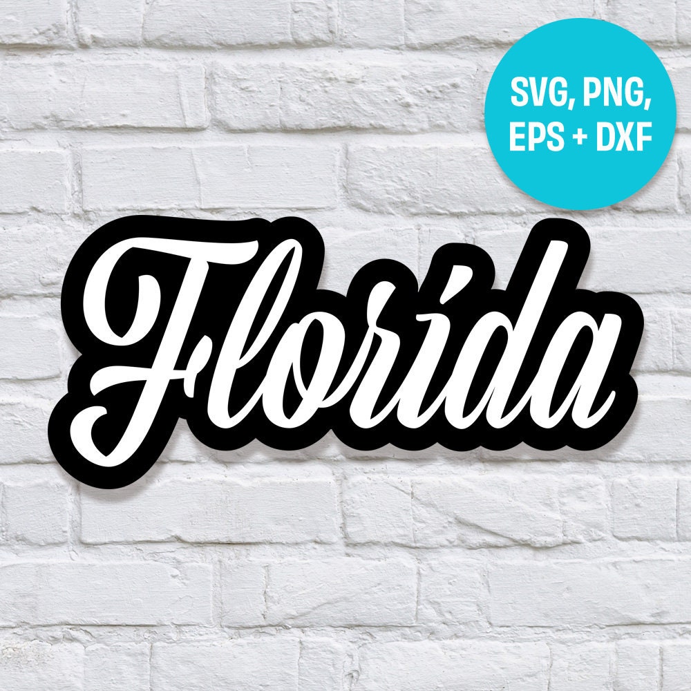 Florida SVG Eps Png, Retro Text Svg, Home States, Patriotic Tshirt Svg ...