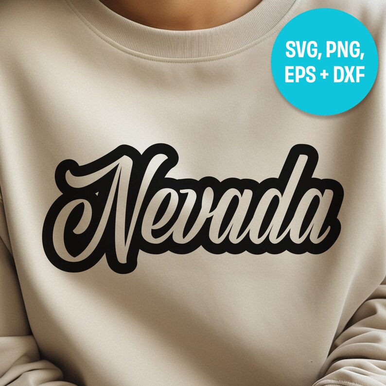 Nevada SVG Eps Png, Retro Text Svg, Home States, Patriotic Tshirt ...