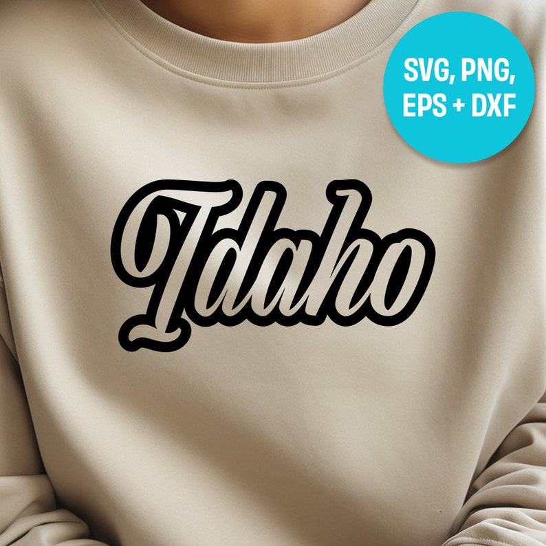 Idaho SVG Eps Png, Retro Text Svg, Home States, Patriotic Tshirt Svg ...