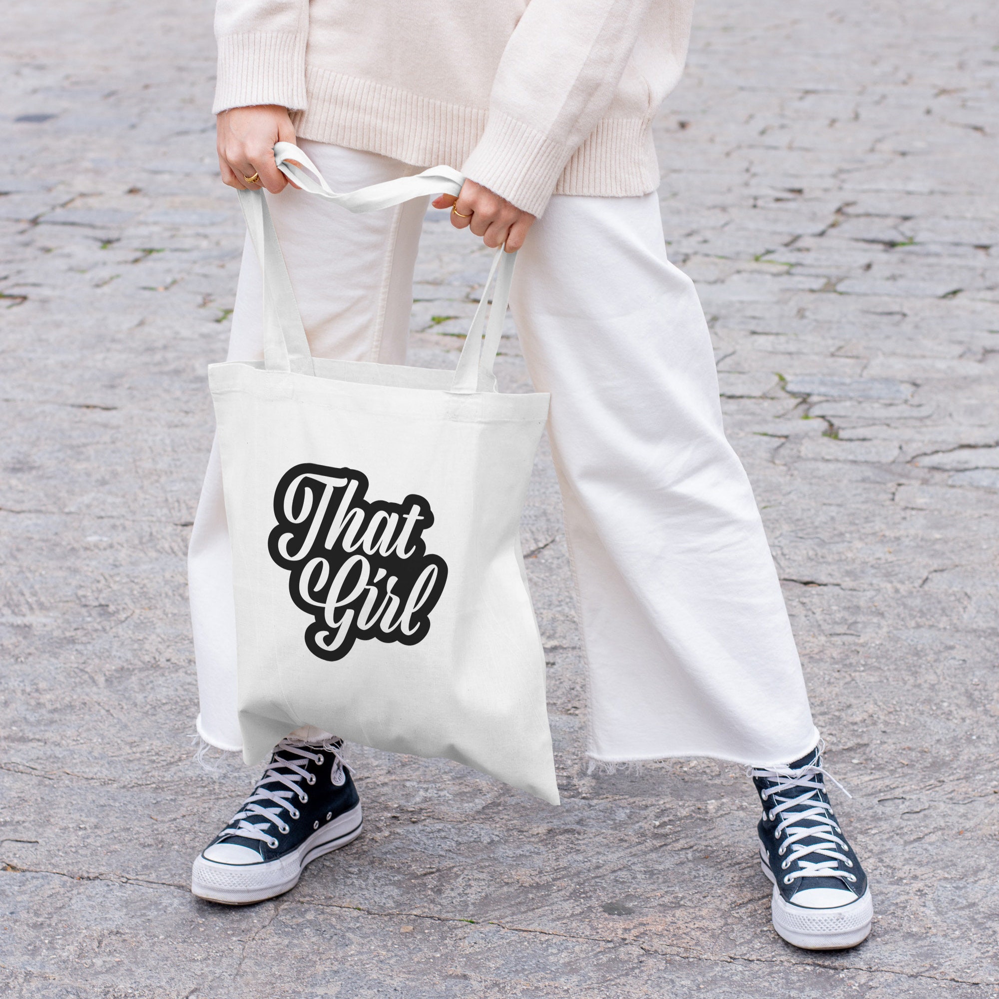 That Girl SVG, Trendy Svg, Positive, Vintage, Retro, Tattoo Text PNG ...