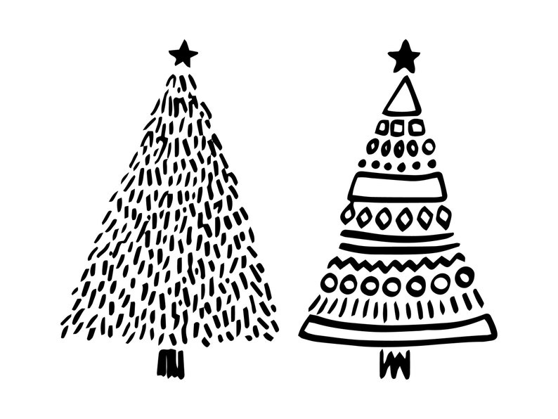 24 Christmas Tree SVG Bundle / Christmas Svg / Christmas Trees - Etsy