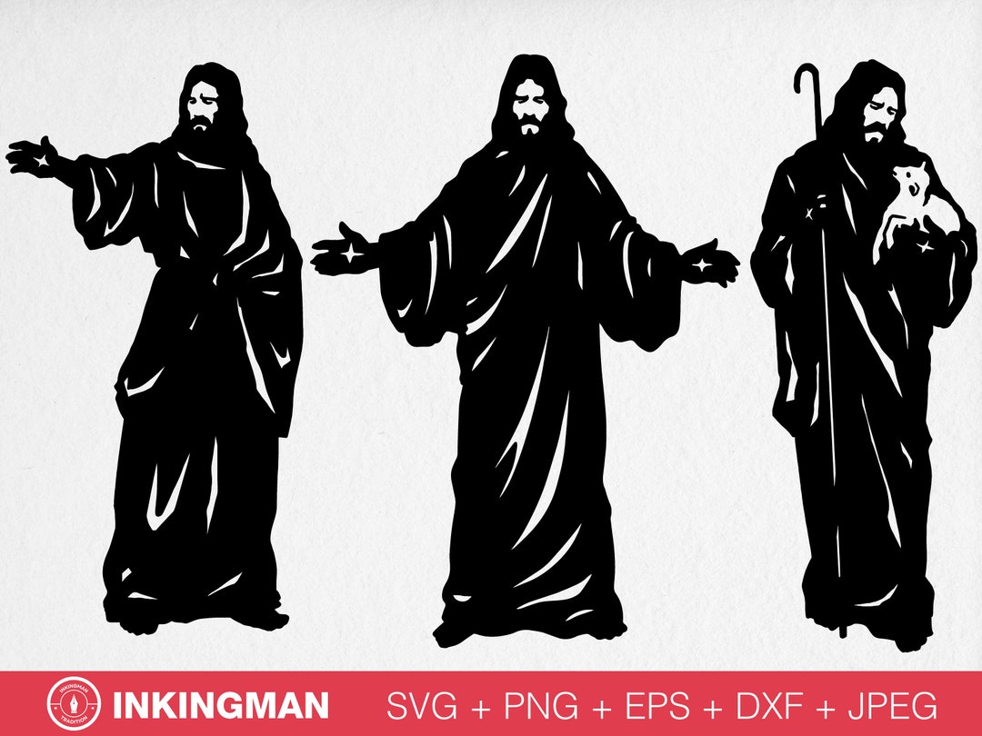 Jesus Christ Template, Digital Download, SVG, Commercial Usage, Vector ...