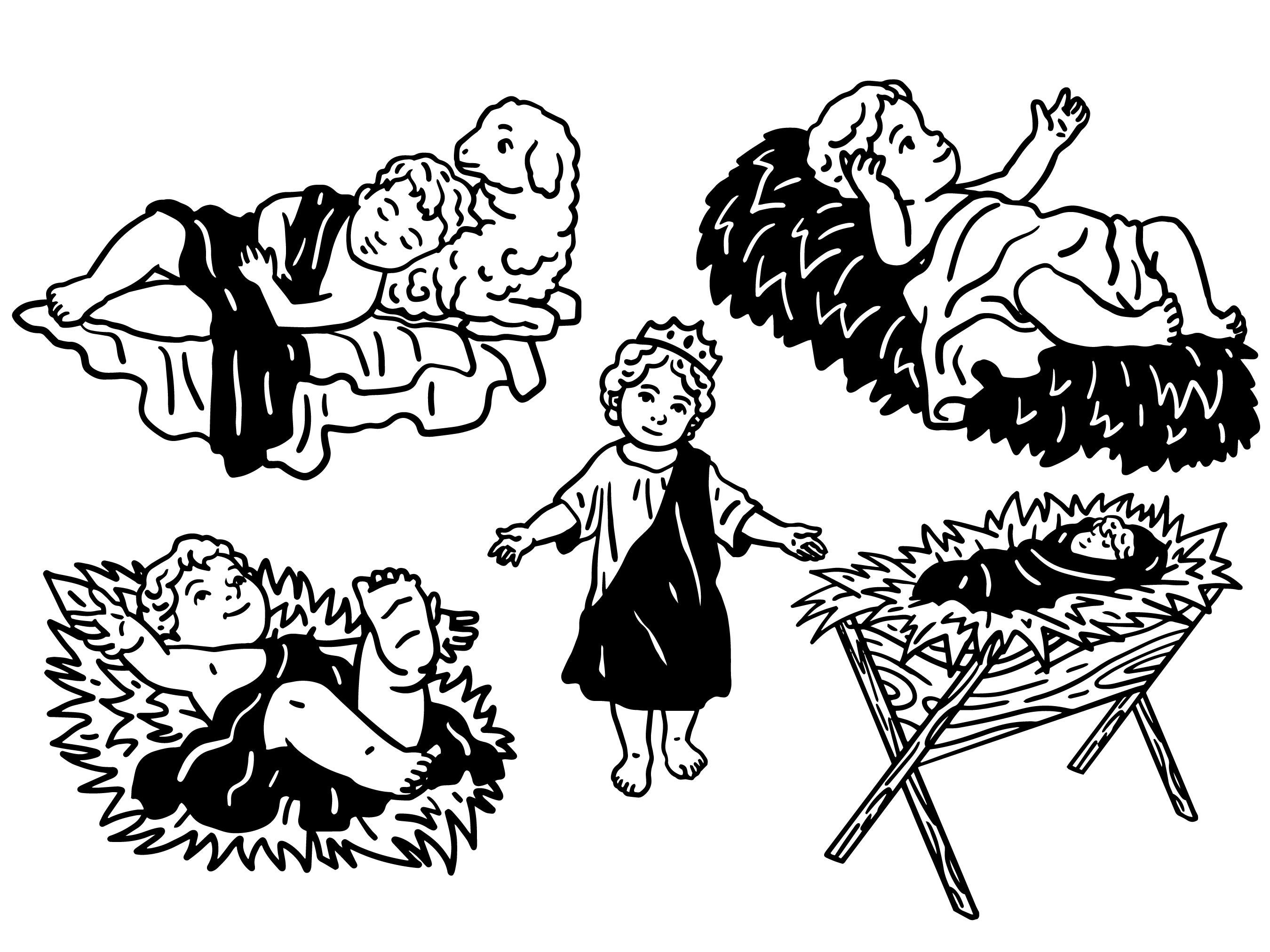 Baby Jesus SVG / Christ Illustration / Commercial Use / Digital ...