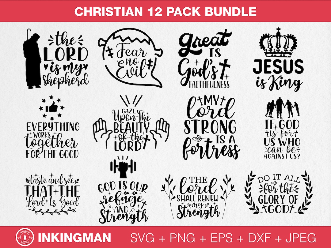 Christian Bundle SVG, Scripture Bundle, Bible Verse Bundle, Svg Bundle ...