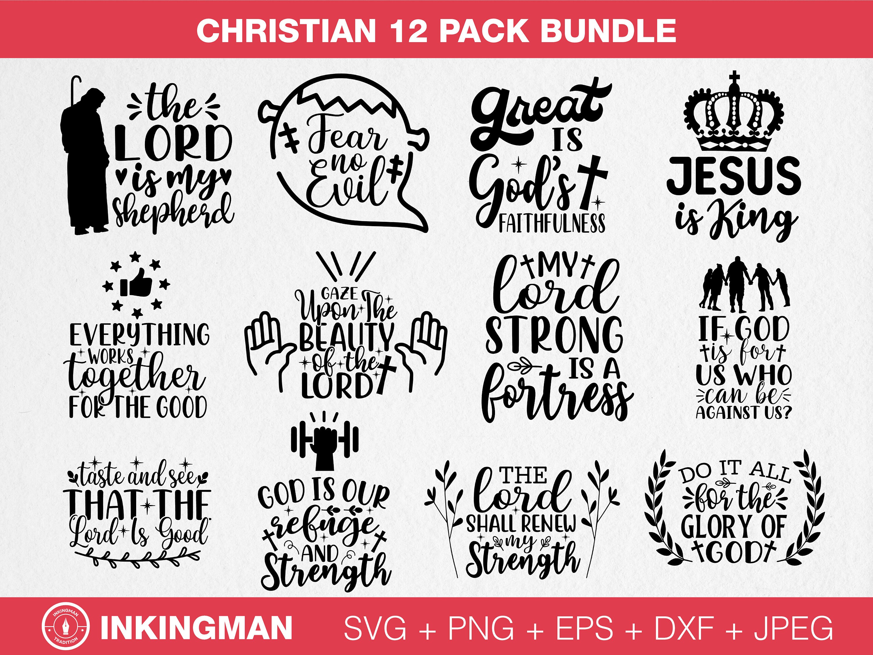 Christian Bundle SVG, Scripture Bundle, Bible Verse Bundle, Svg Bundle ...