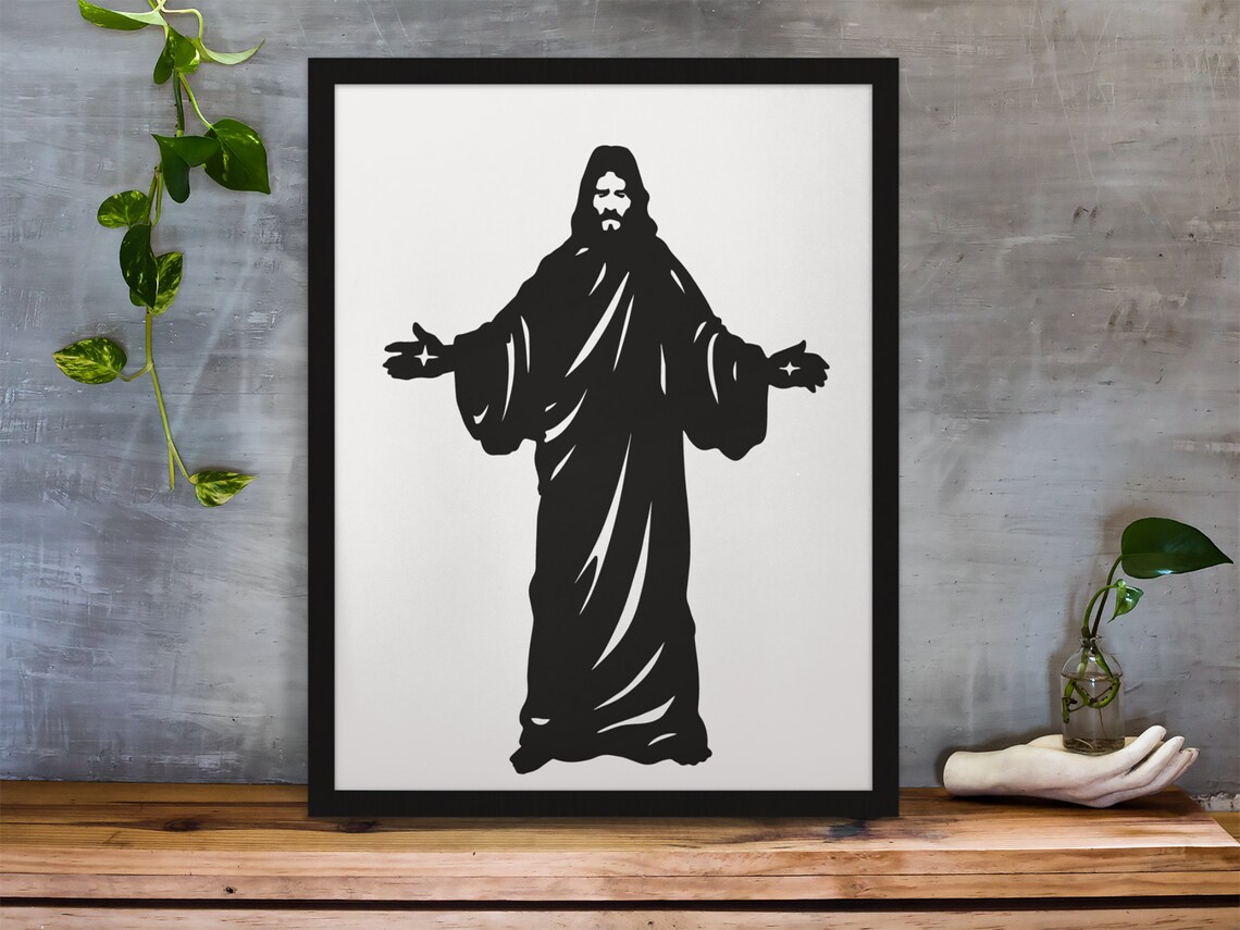 Jesus Christ Template Digital Download SVG Commercial - Etsy Jesus Christ Template Digital Download SVG Commercial - Etsy