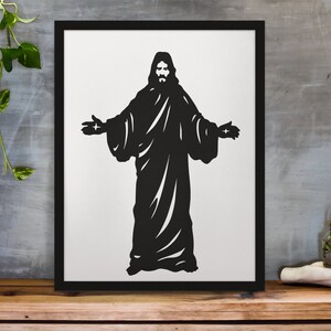 Jesus Christ Template, Digital Download, SVG, Commercial Usage, Vector ...