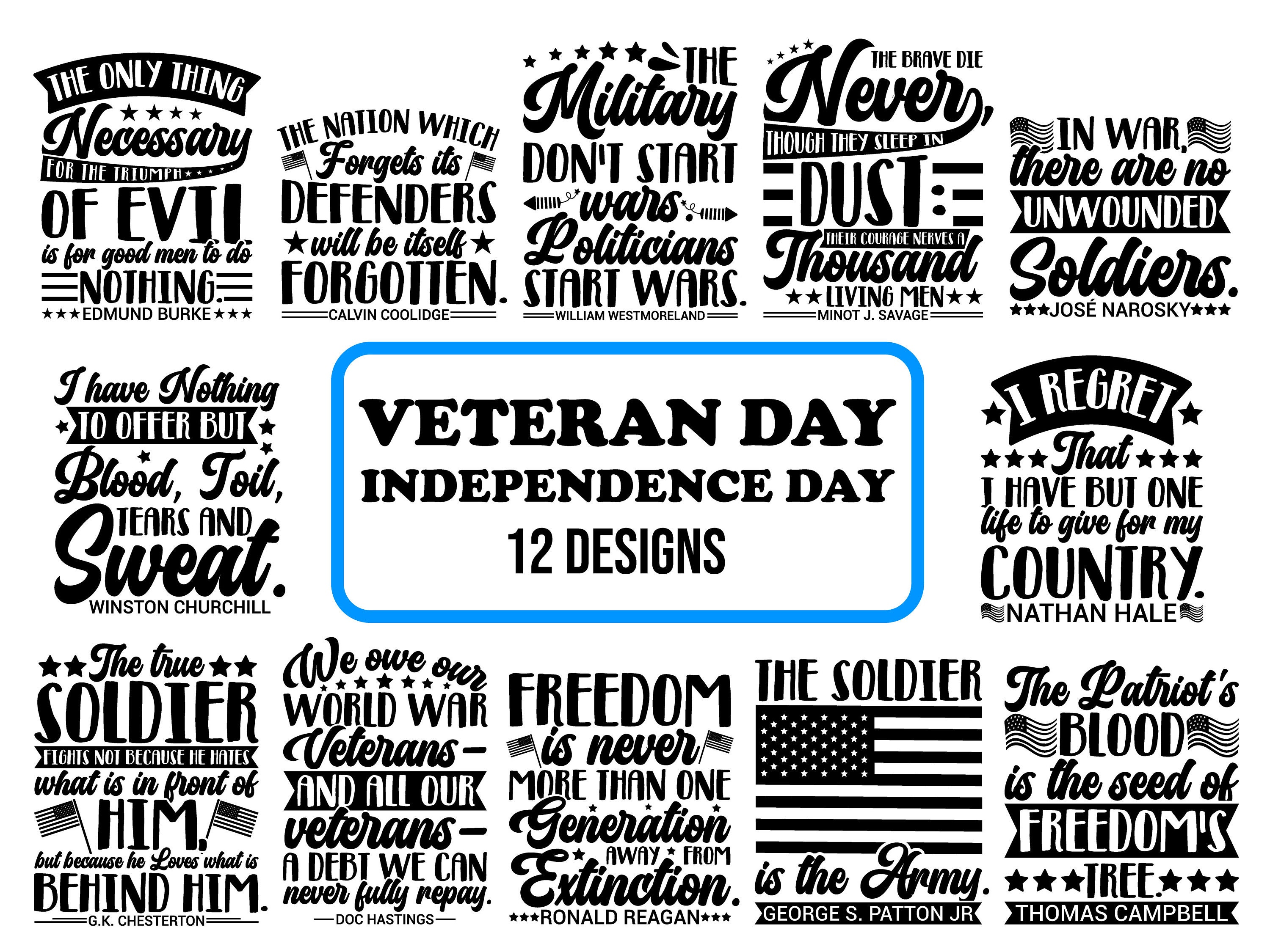 Veteran Day Svg BUNDLE Independence Day USA Flag - Etsy