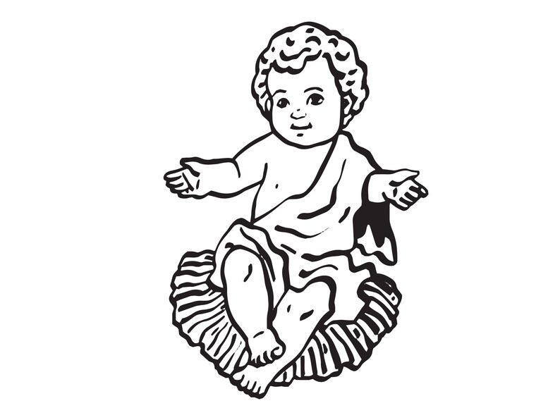 Baby Jesus SVG / Nativity Scene / Commercial Use / Digital - Etsy