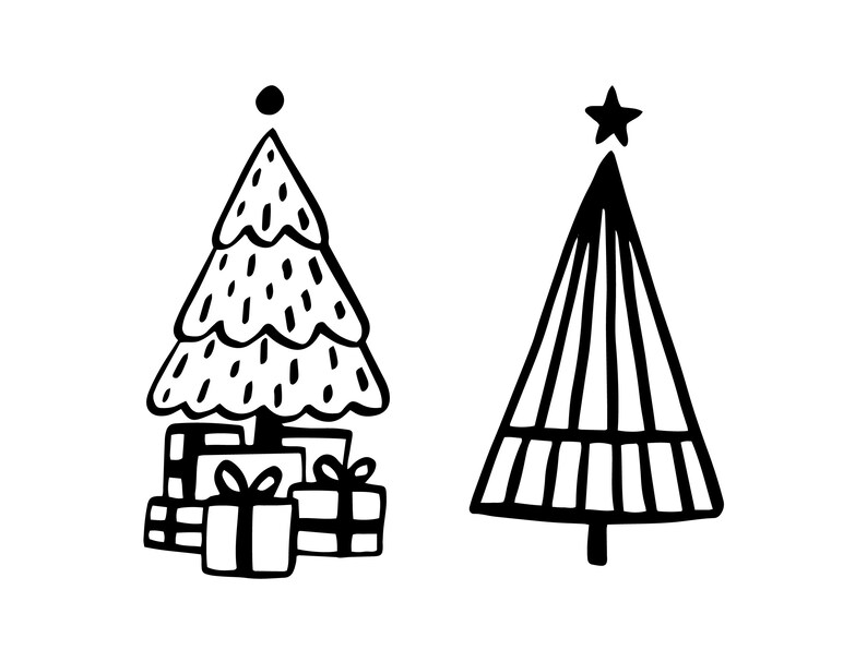 24 Christmas Tree SVG Bundle / Christmas Svg / Christmas Trees - Etsy