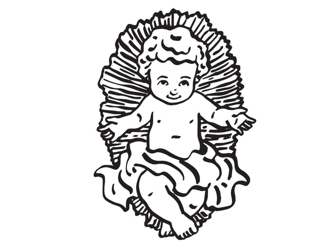 Baby Jesus SVG / Nativity Scene / Commercial Use / Digital - Etsy