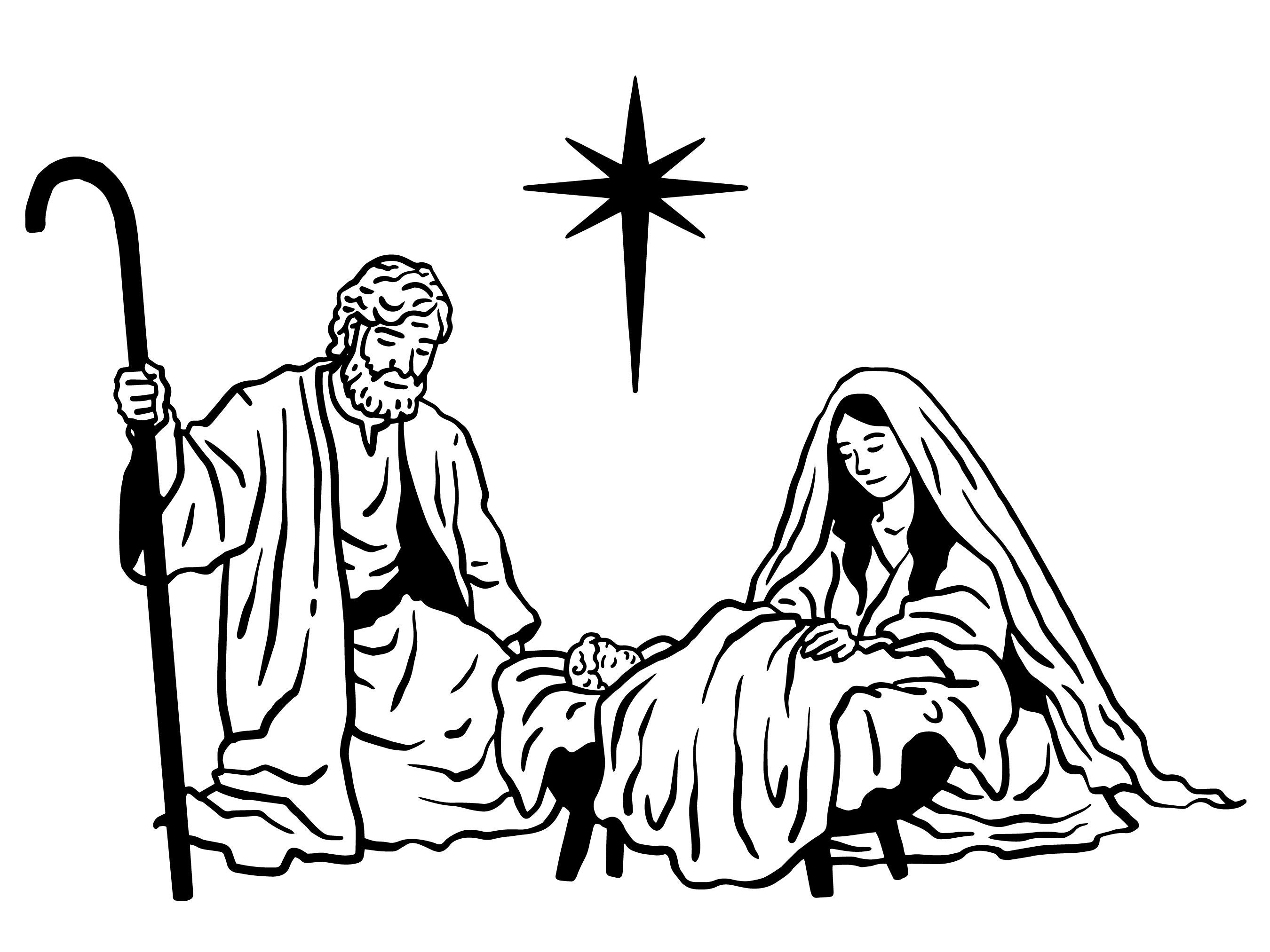 Christmas Nativity Sketches