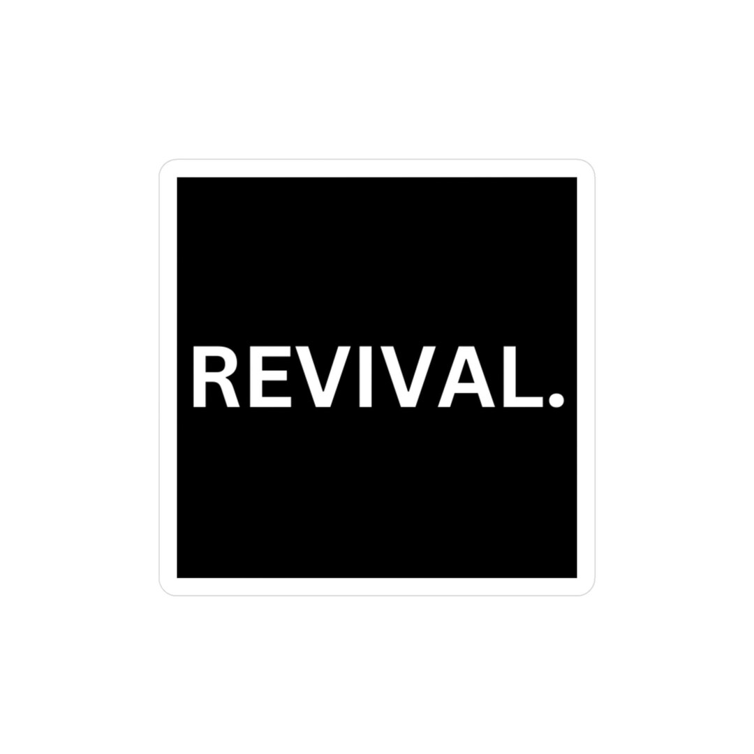 Revival Sticker, Vinyl Decal for Laptop, Car, Water Bottle, Black ...