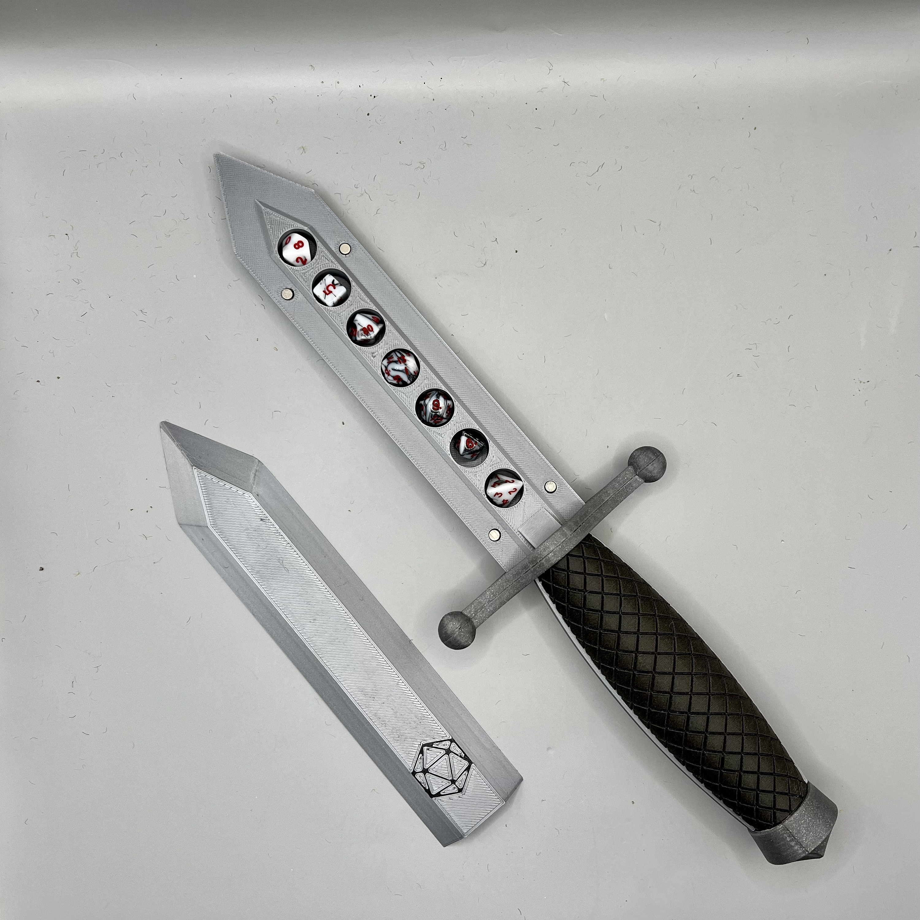Dice Storage Dagger With Mini Polyhedral Dice - Etsy