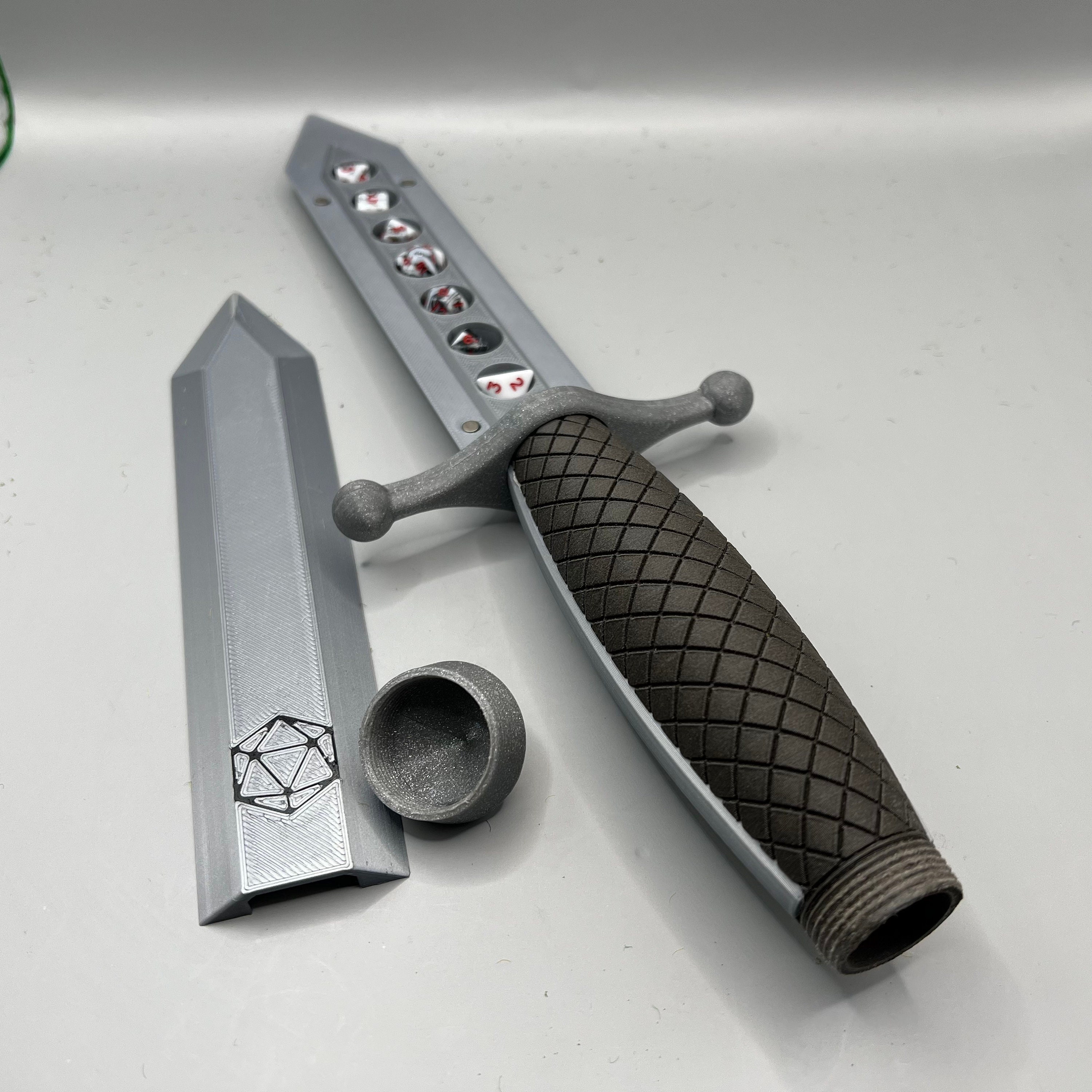 Dice Storage Dagger With Mini Polyhedral Dice - Etsy
