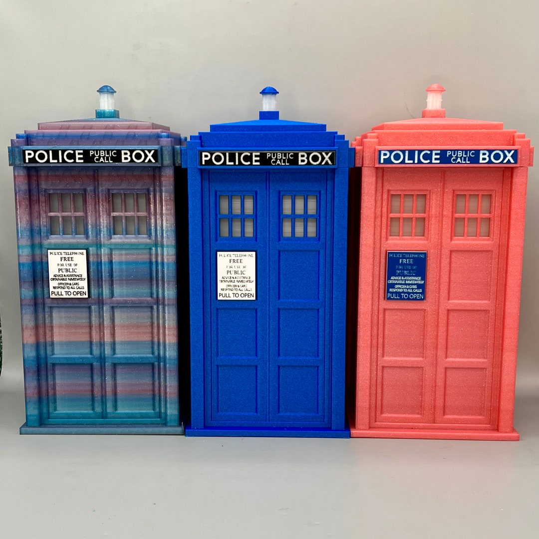 Doctor Who TARDIS, Police Box Pencil Box/desktop Organizer - Etsy