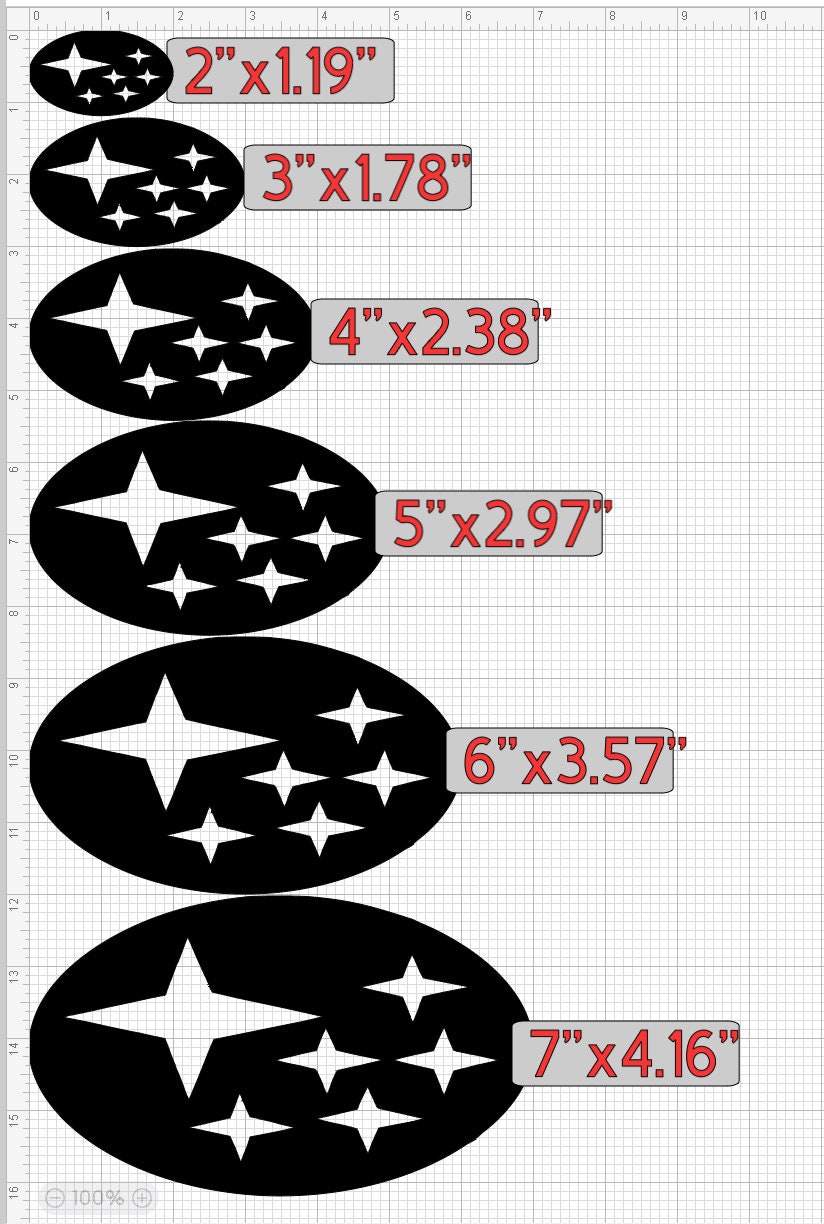 Subaru Logo Sticker Decal Any Size or Color - Etsy