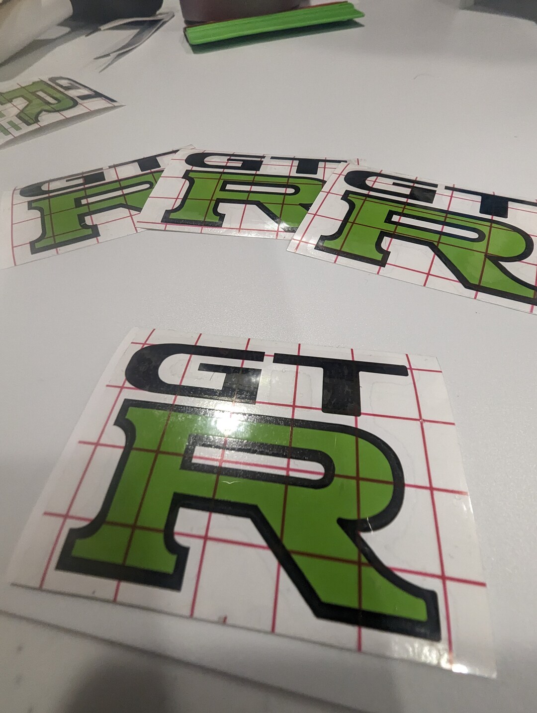 Any Color GT-R Sticker W/black Outline Lettering, Installation Kit and ...