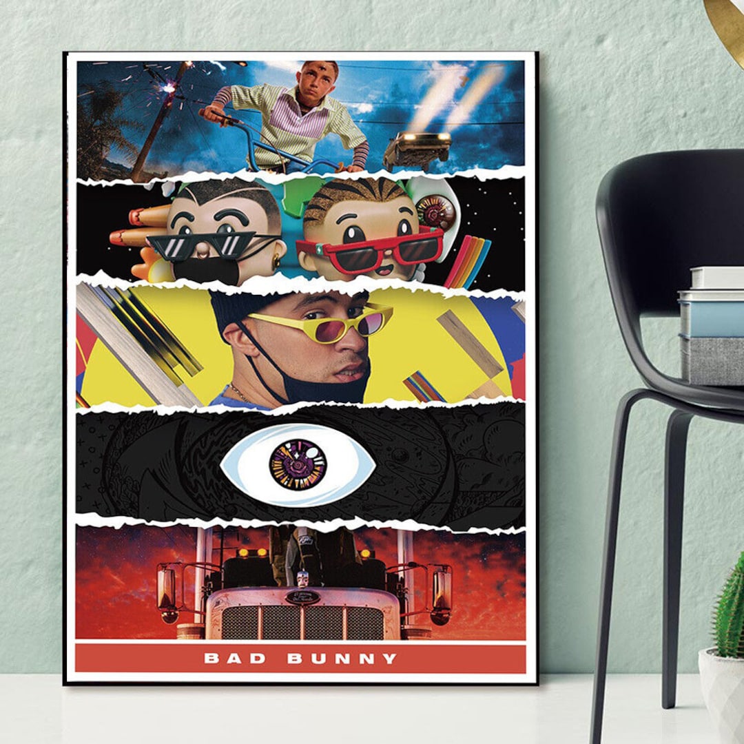 Bad Bunny Album Cover Poster - Etsy