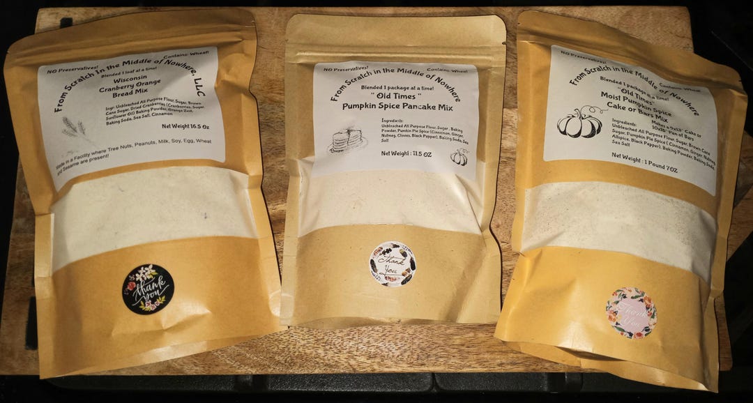 Taste of Fall Sampler Trio: Cranberry Bread, Pumpkin Pancake & Spice ...