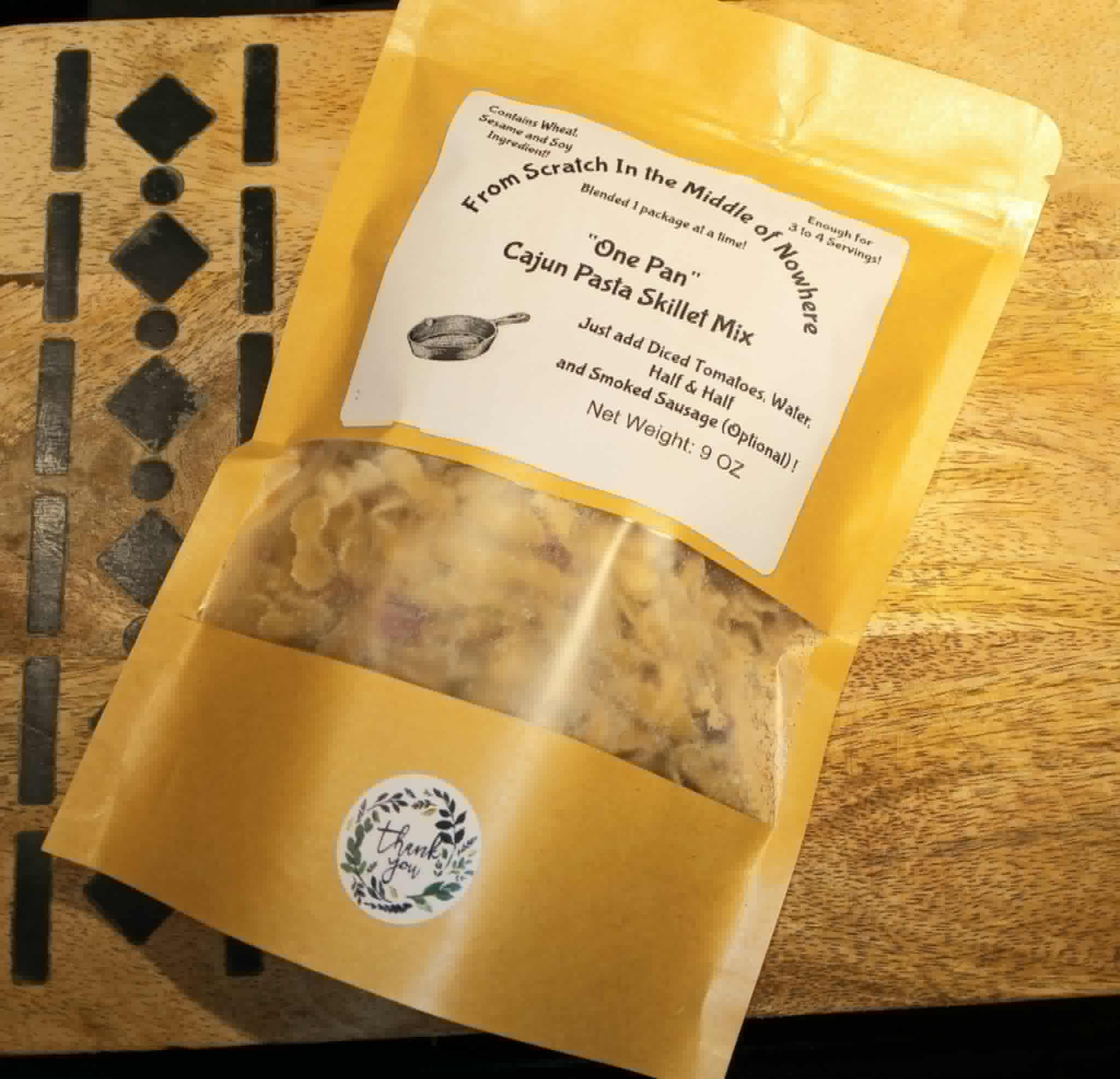 Hand Crafted Cajun Pasta Skillet Mix: One-pan Meal, Serves 4 - Etsy