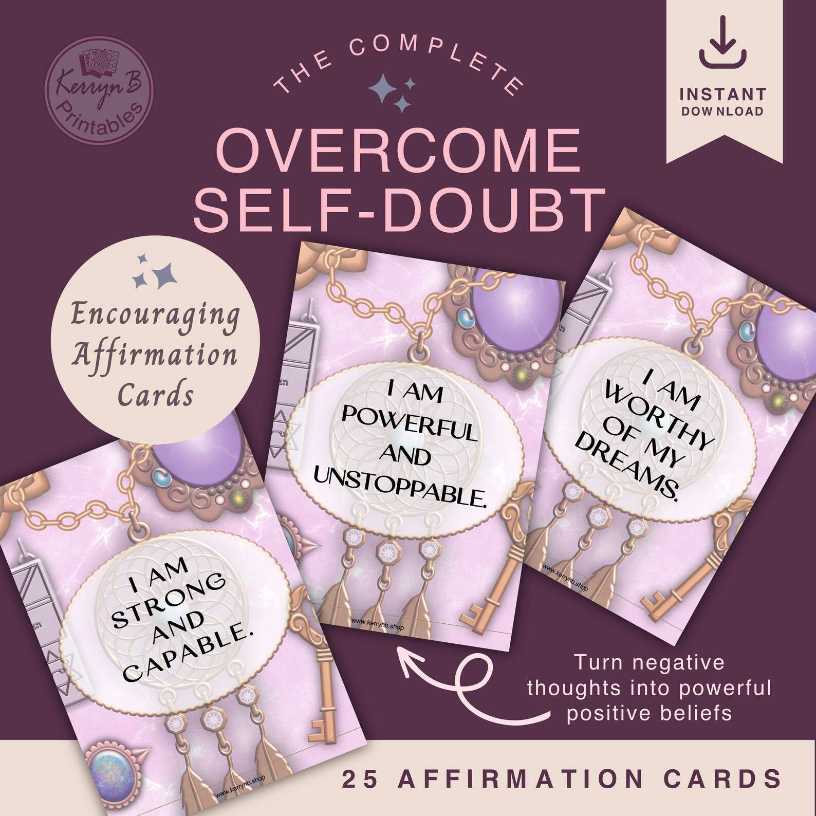 Encouraging Affirmation Cards for Women, Encouragement Cards Set 25 ...