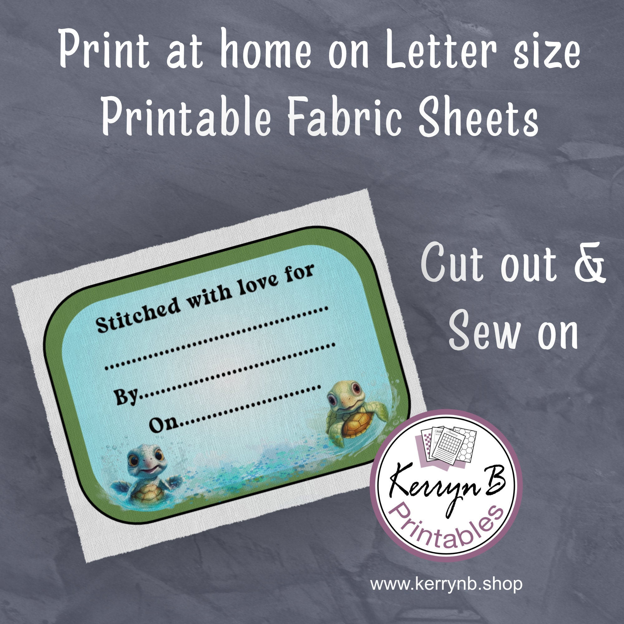 Kid's Quilt Labels Bright Printable 4 to Page Letter Size to Print at ...