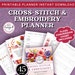 Cross Stitch and Embroidery Project Planner With 18 Page Floss Colour ...