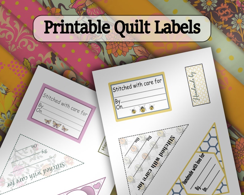 Printable Quilt Labels Instant Download - Etsy