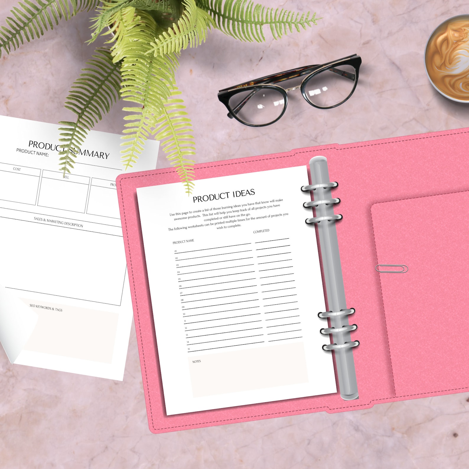 Printable Product Planner, A 4 A5 Letter & Half Letter, Product Planner ...