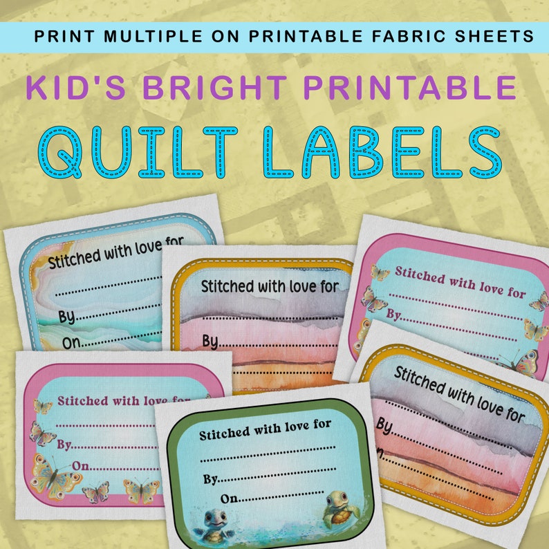 Printable Quilt Labels Bundle 24 Savers Value Pack Instant Download Pdf ...
