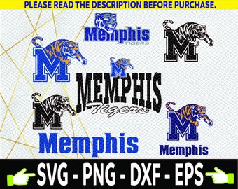 Memphis Tigers Logo Svg - Etsy