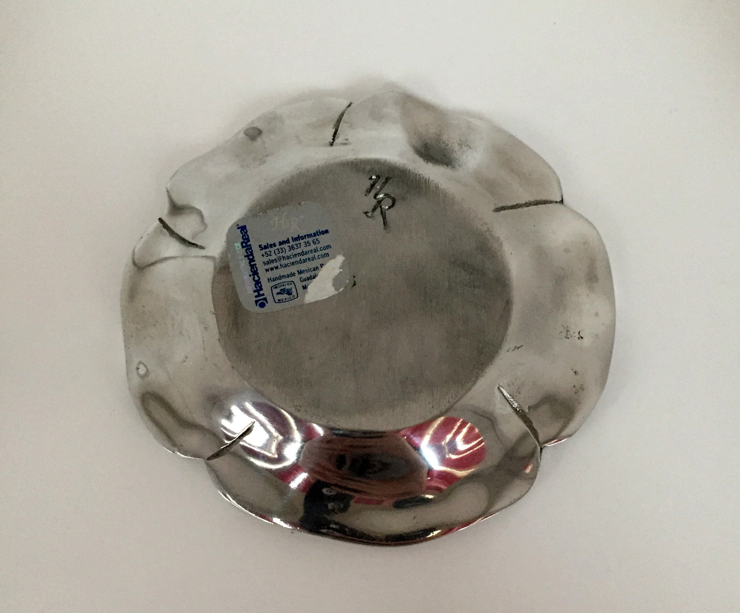 Hacienda Real Pewter Flower Dish - Etsy