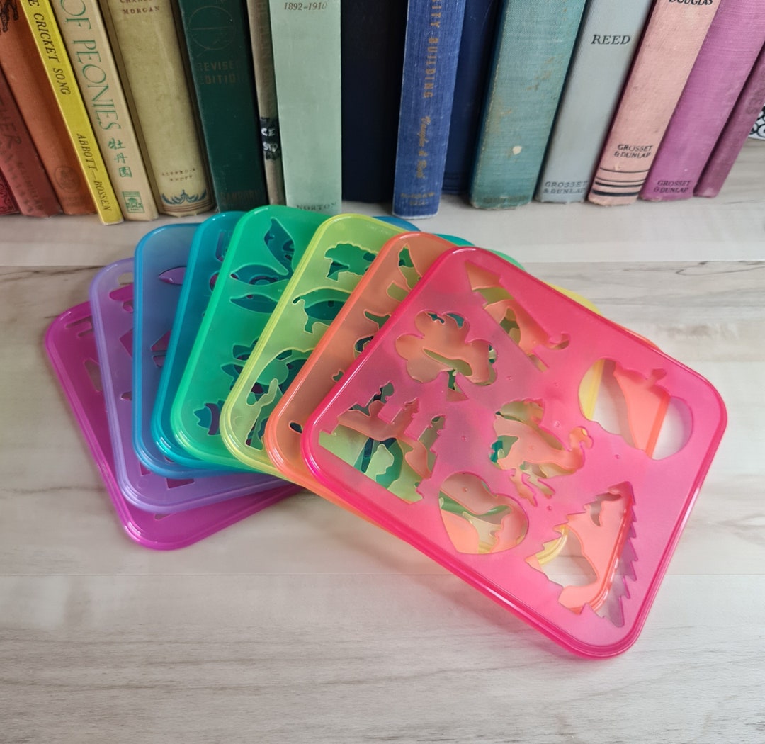 Tupperware Tuppertoys Stencil Art Set of 8 - Etsy