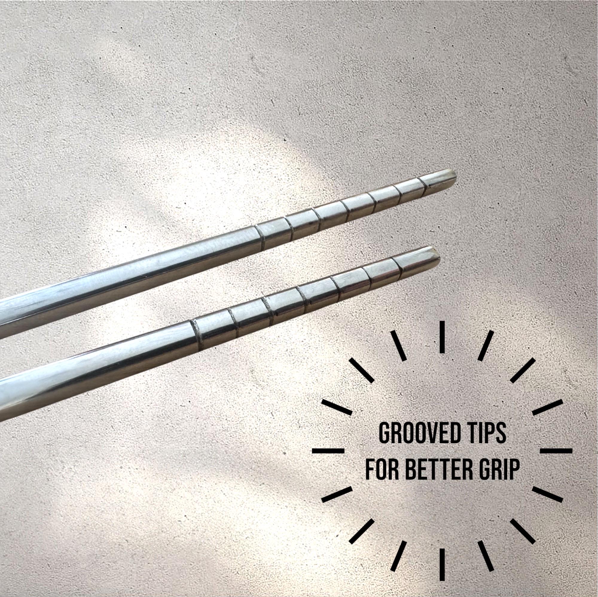 Personalized Chopsticks Set: Engraved Stainless Steel, Bamboo Board ...