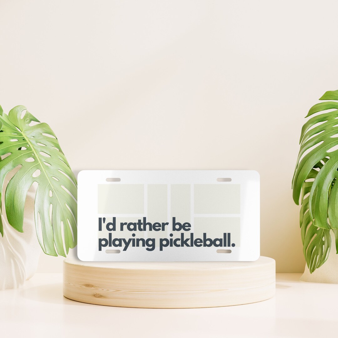 Pickleball Vanity License Plate, Pickleball Front License Plate ...