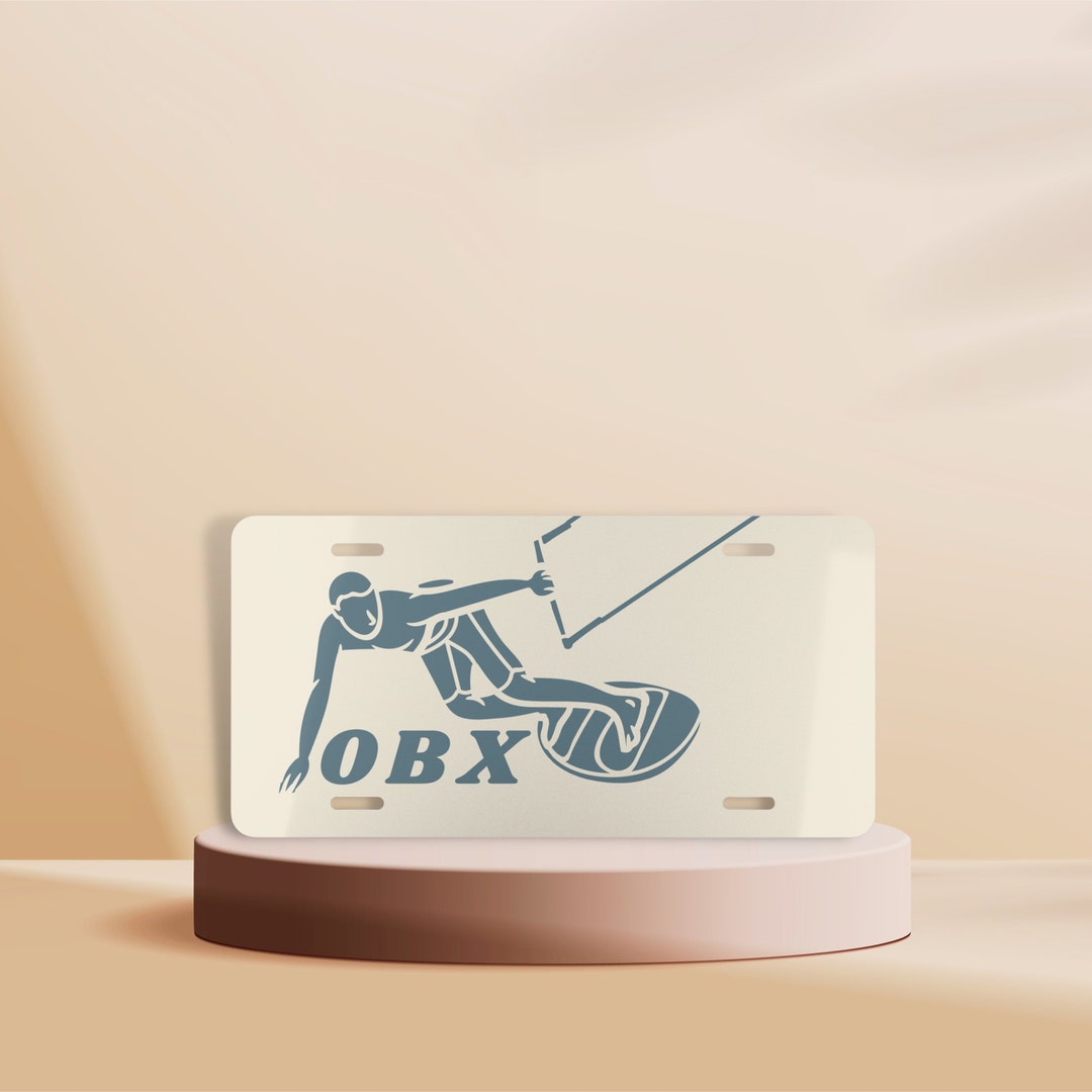 Kiteboarding License Plate, OBX Front License Plate, Kiteboarding Gift ...