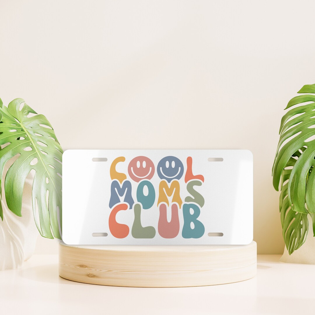 Retro License Plate, Mom License Plate, Cute Front License Plate, Cute ...