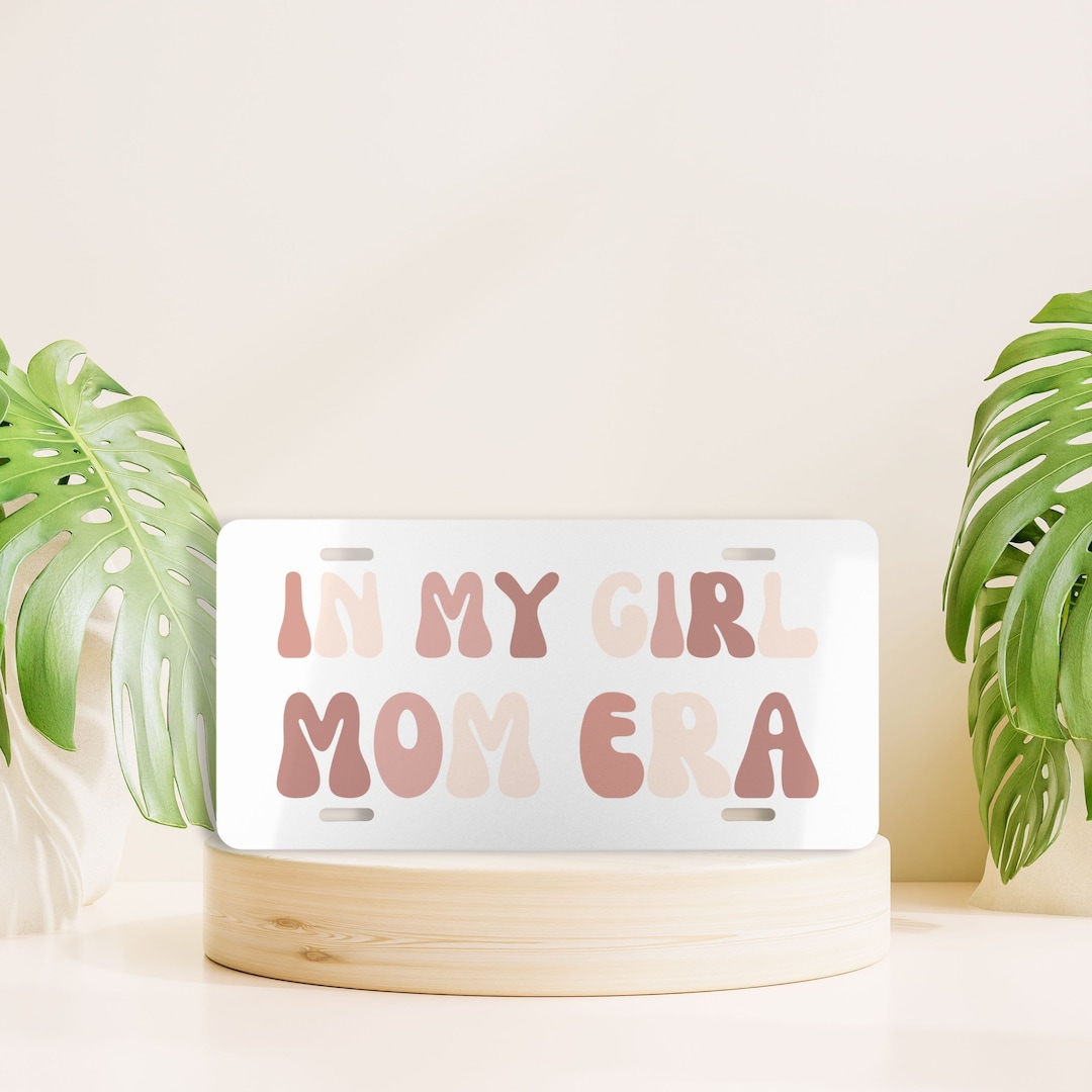 Girl Mom License Plate, Pink Front License Plate, Mom Vanity License ...