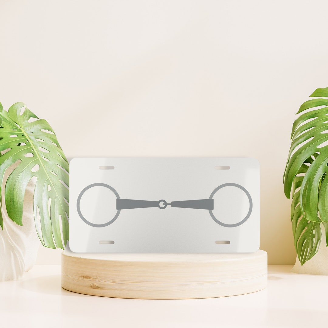 Equestrian License Plate, Snaffle Bit Front License Plate, Horse Vanity ...