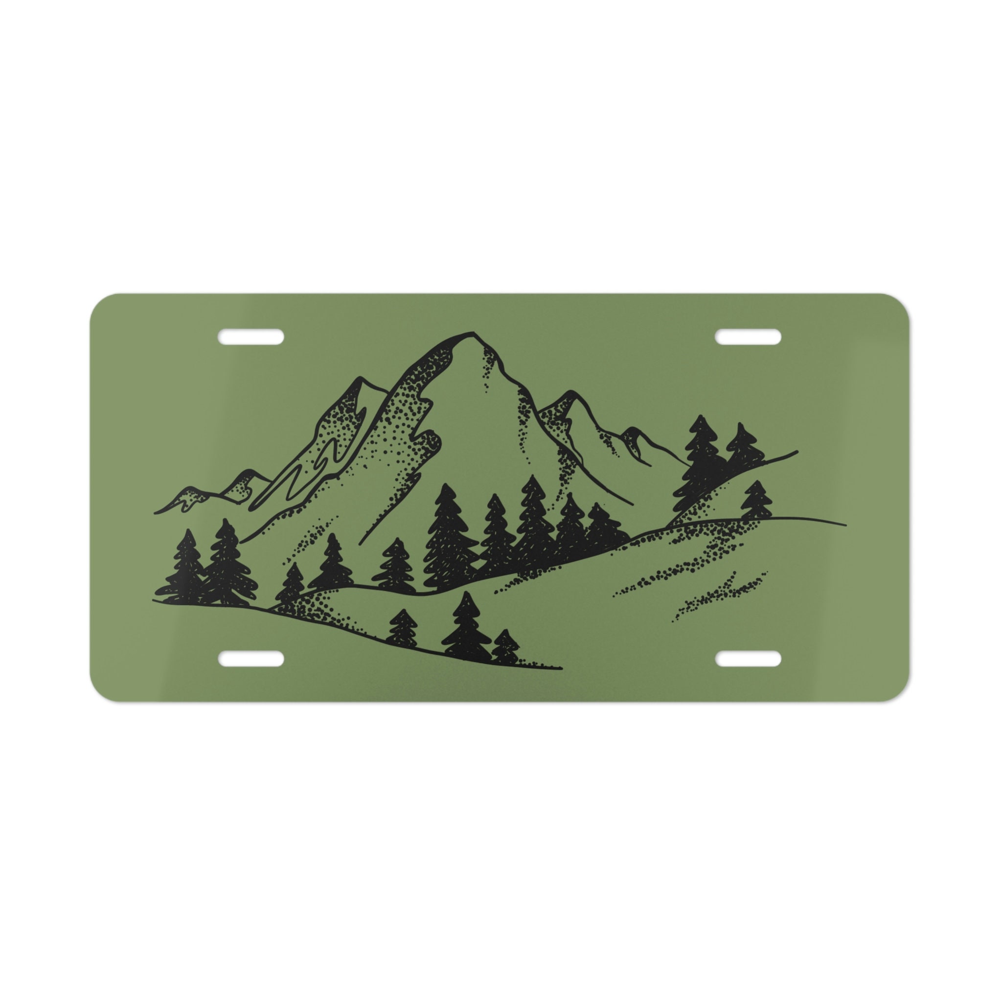 Mountain License Plate Outdoors License Plate Vanity License - Etsy