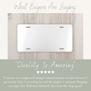 Retro License Plate, Blue License Plate, Colorful Vanity License Plate ...