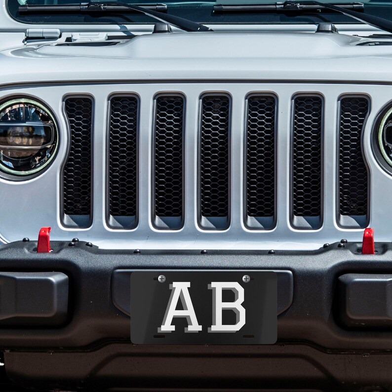 Custom License Plate, Black License Plate, Personalized Car Accessory ...