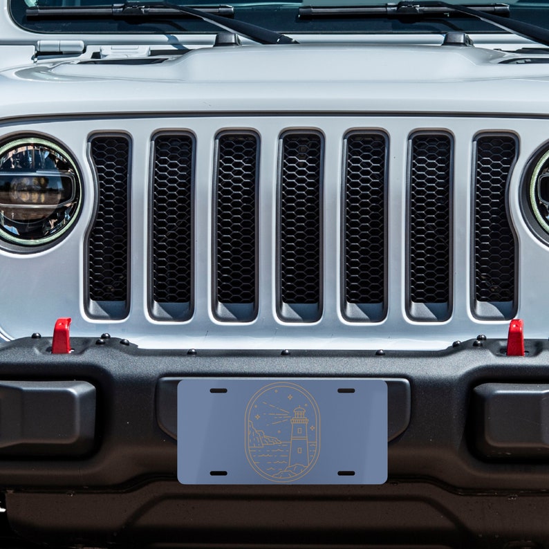 Beach License Plate, Coastal License Plate, Lighthouse License Plate ...