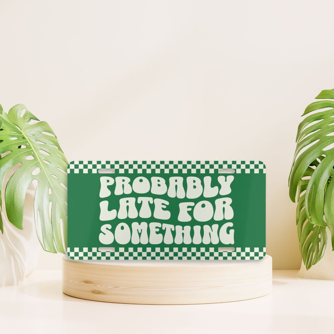 Green License Plate, Retro Front License Plate, Cute Car Accessory ...