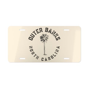 Coastal License Plate, Outer Banks Front License Plate, OBX Vanity ...